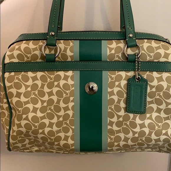 Coach | Bags | Coach Handbag Teal Light Blue | Poshmark